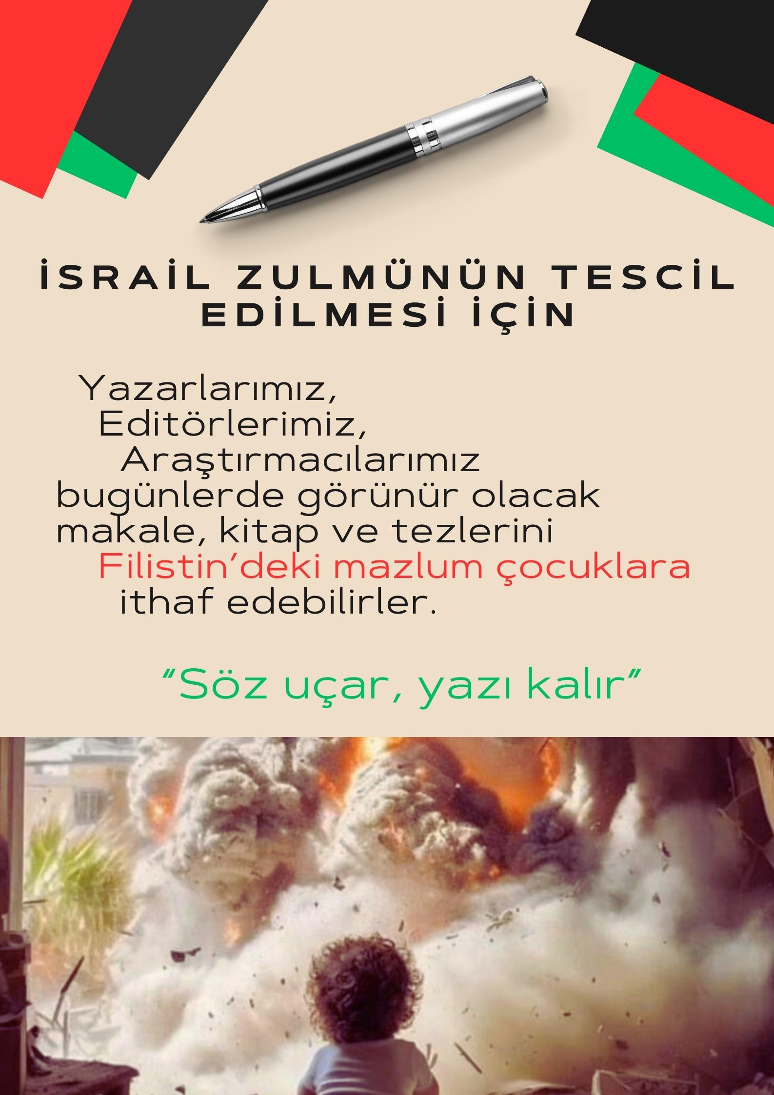 Filistin’deki Çocuklara Destek: Söz uçar, yazı kalır » İSNAD Atıf Sistemi